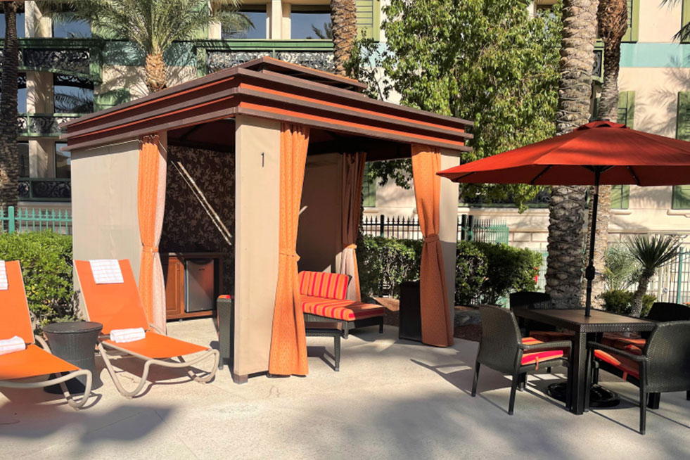 Resort Pool Cabanas and Daybeds | The Orleans Hotel & Casino